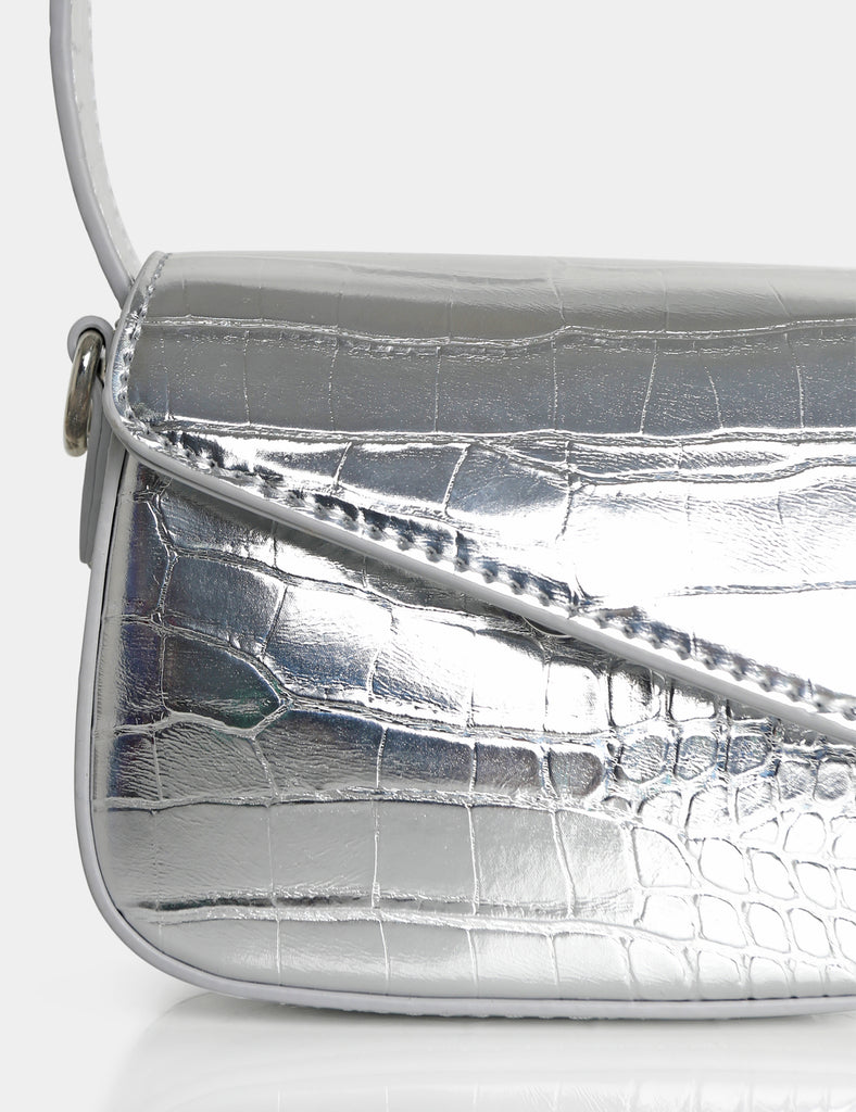 The Jolee Metallic Silver Mini Grab Bag | Public Desire