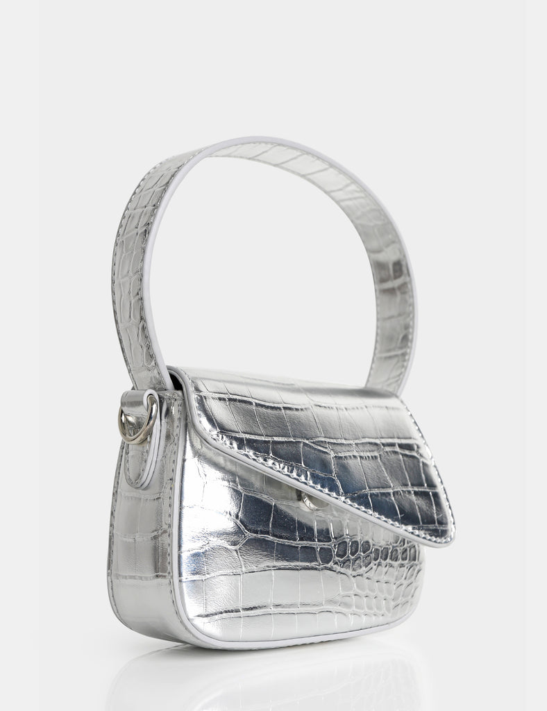 The Jolee Metallic Silver Mini Grab Bag | Public Desire