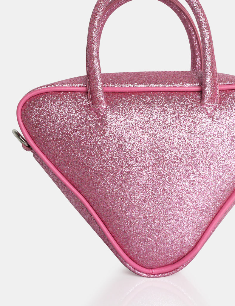 The Diana Pink Glitter Triangle Grab Bag | Public Desire