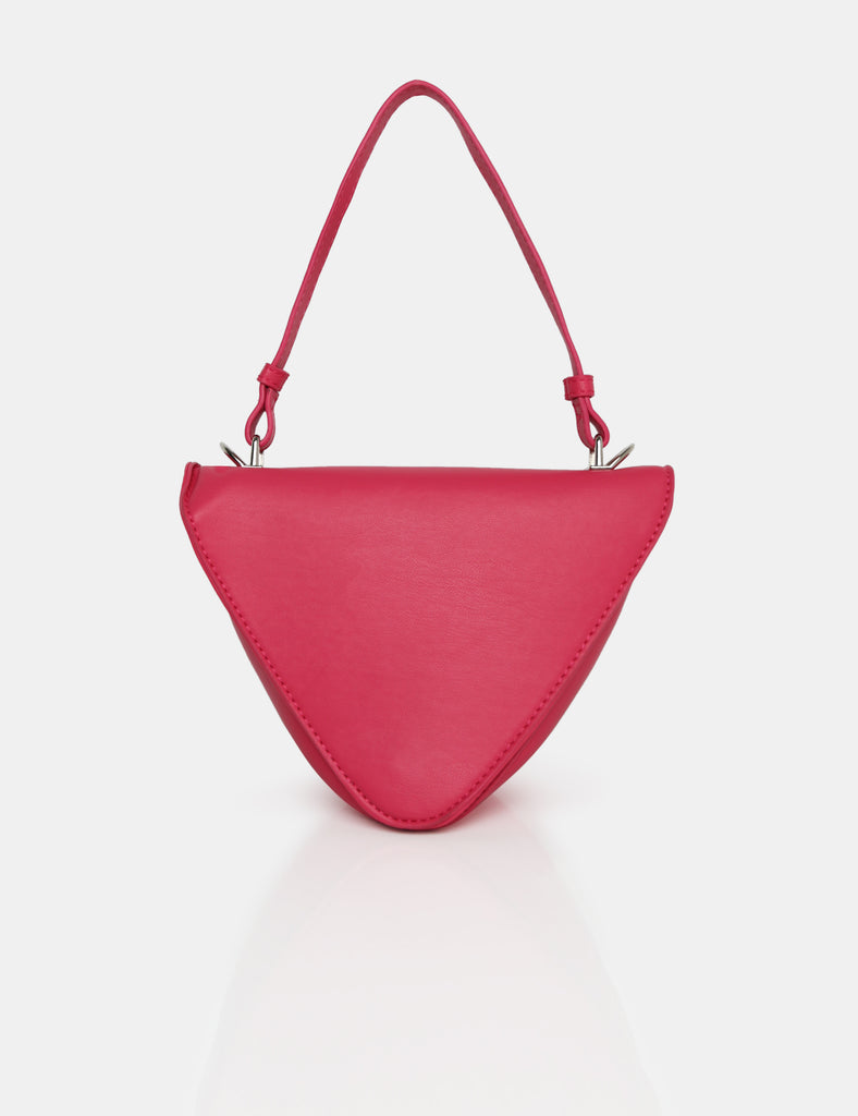 The Arrow Bright Pink Shoulder Grab Bag | Public Desire