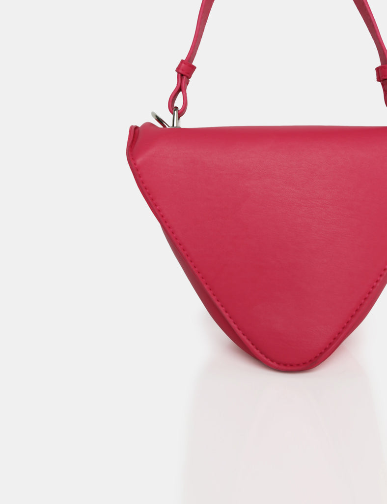 The Arrow Bright Pink Shoulder Grab Bag | Public Desire
